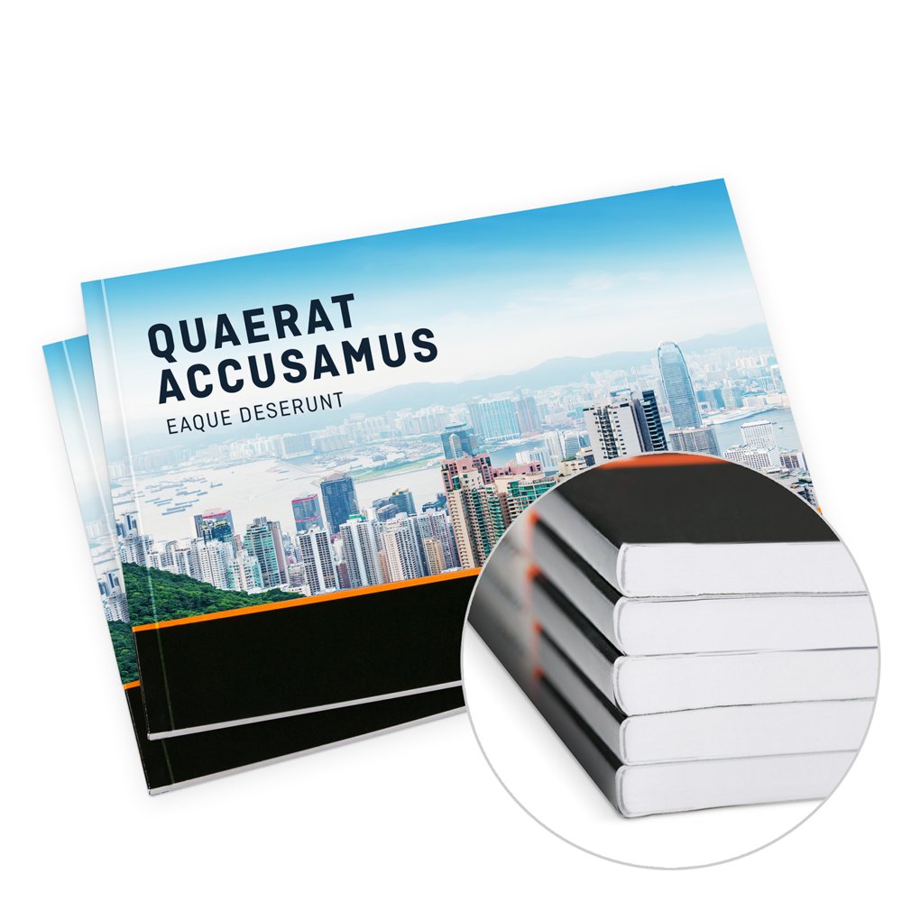 Kataloge Klebebindung, A5, Querformat, A5 bei Onlineprinters