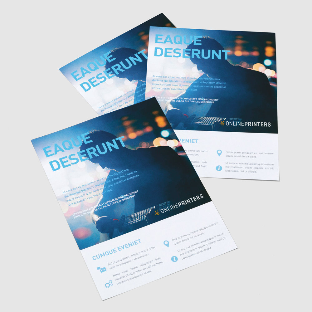 Flyer einseitig A4 drucken | Onlineprinters