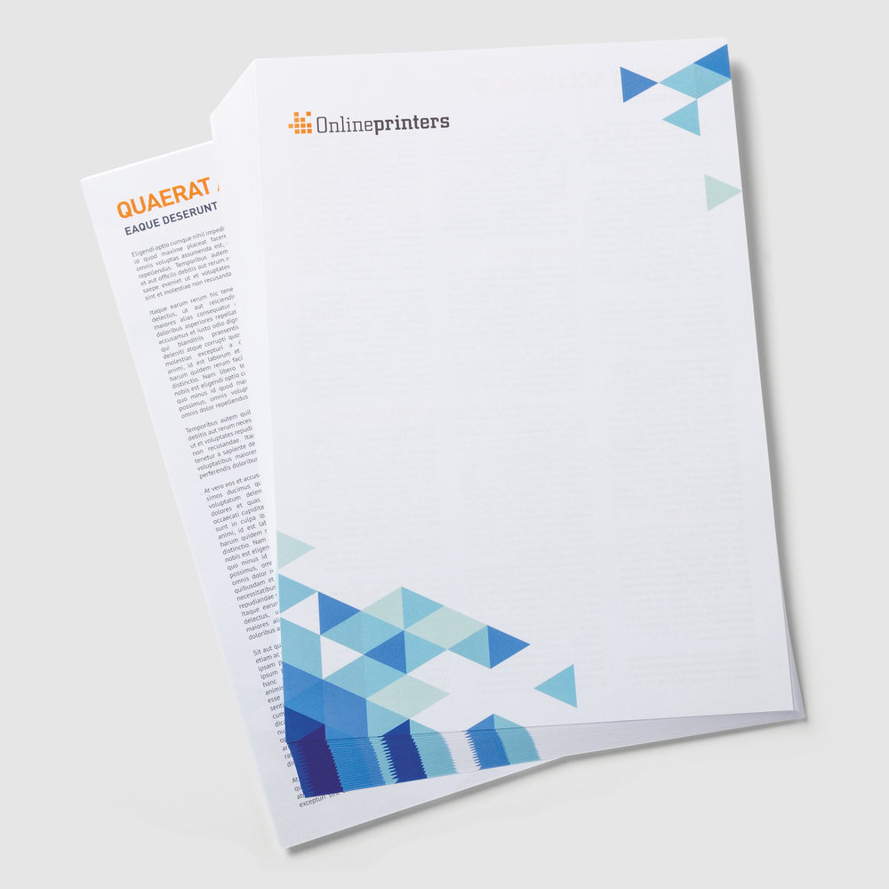 Briefpapier in Sonderfarben A4 beidseitig drucken