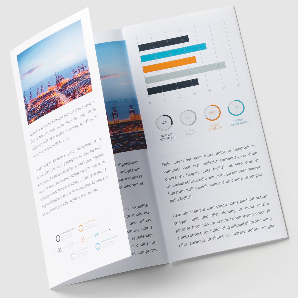 Falzflyer Hochformat A4-Halb drucken | Onlineprinters