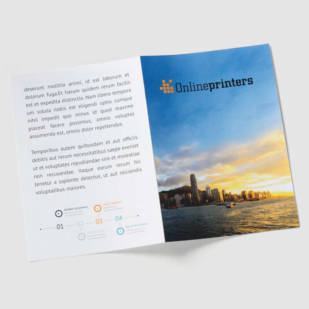 Falzflyer Blitzdruck & Expressversand Hochformat A4