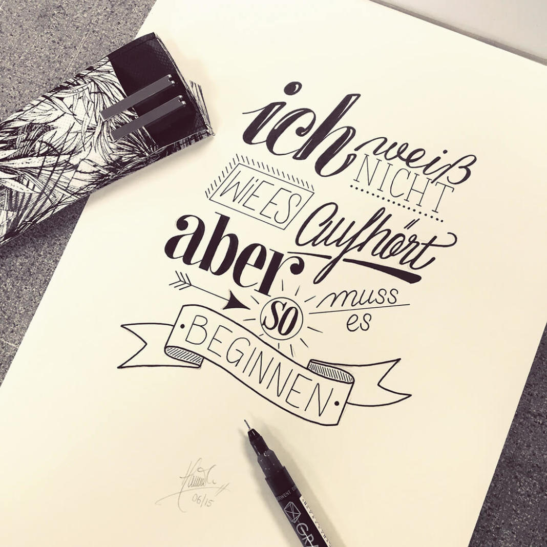 Handlettering vom Feinsten: Hannah Rabenstein