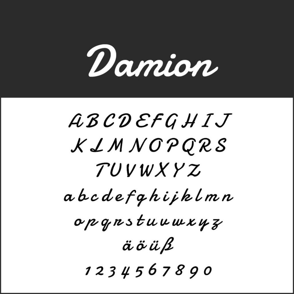 Geschwungene Schrift: Schöne & spezielle Zierfonts gratis