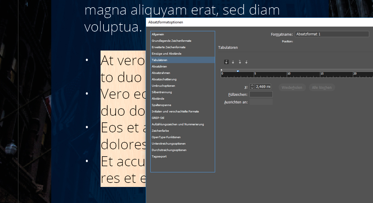 InDesign Aufzählungszeichen: Bullet Points einfügen & ändern